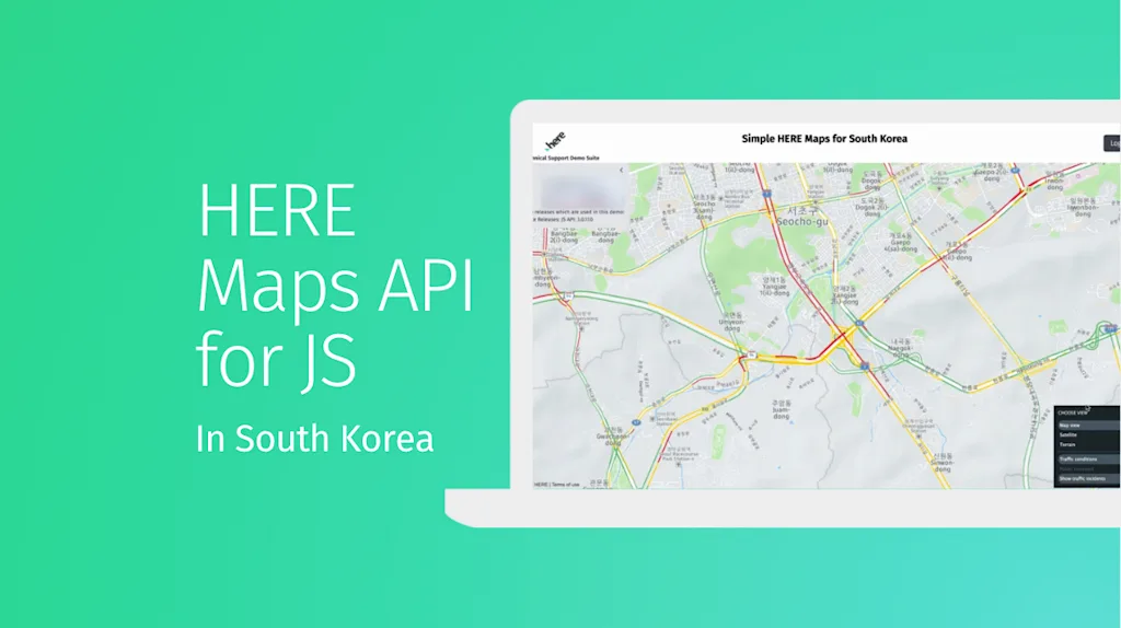Enabling HERE Maps in South Korea Using the HERE Maps API for JavaScript