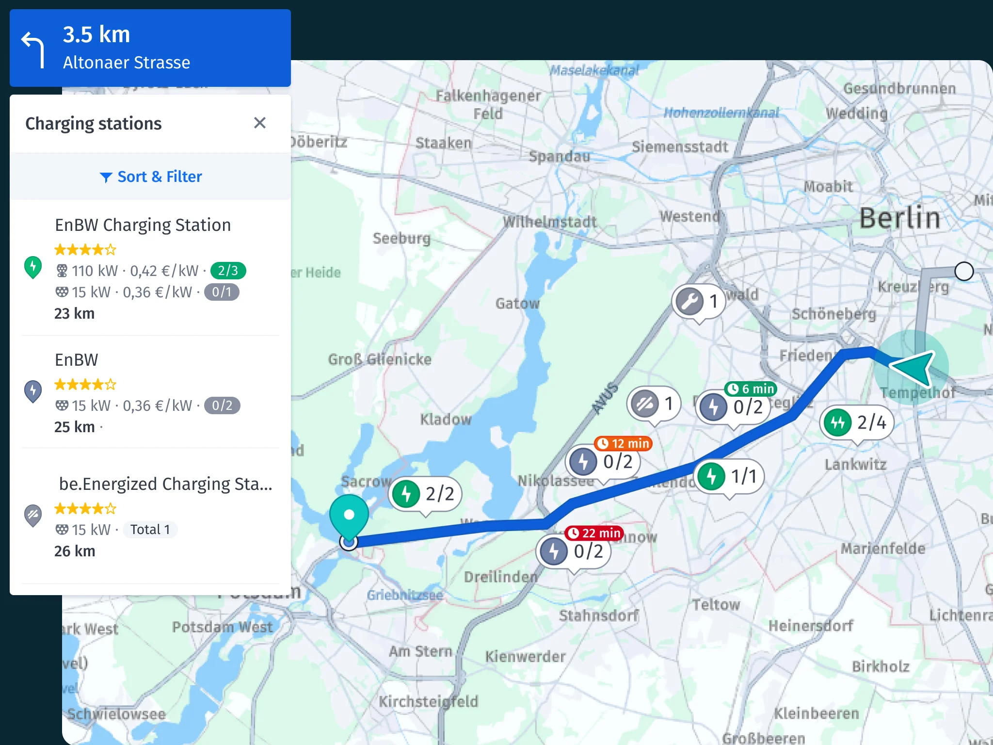 EV Routing and Charging