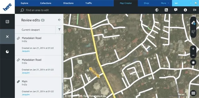 First steps with the HERE Map Creator