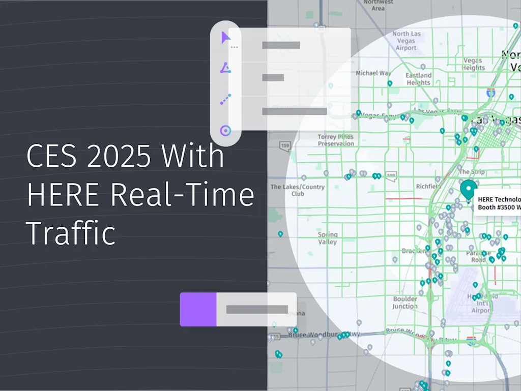 Real-Time Congestion Monitoring at CES 2025 with HERE Real-Time Traffic API, AWS Lambda and Flourish