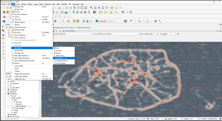 HERE Probe Data Visualization with QGIS