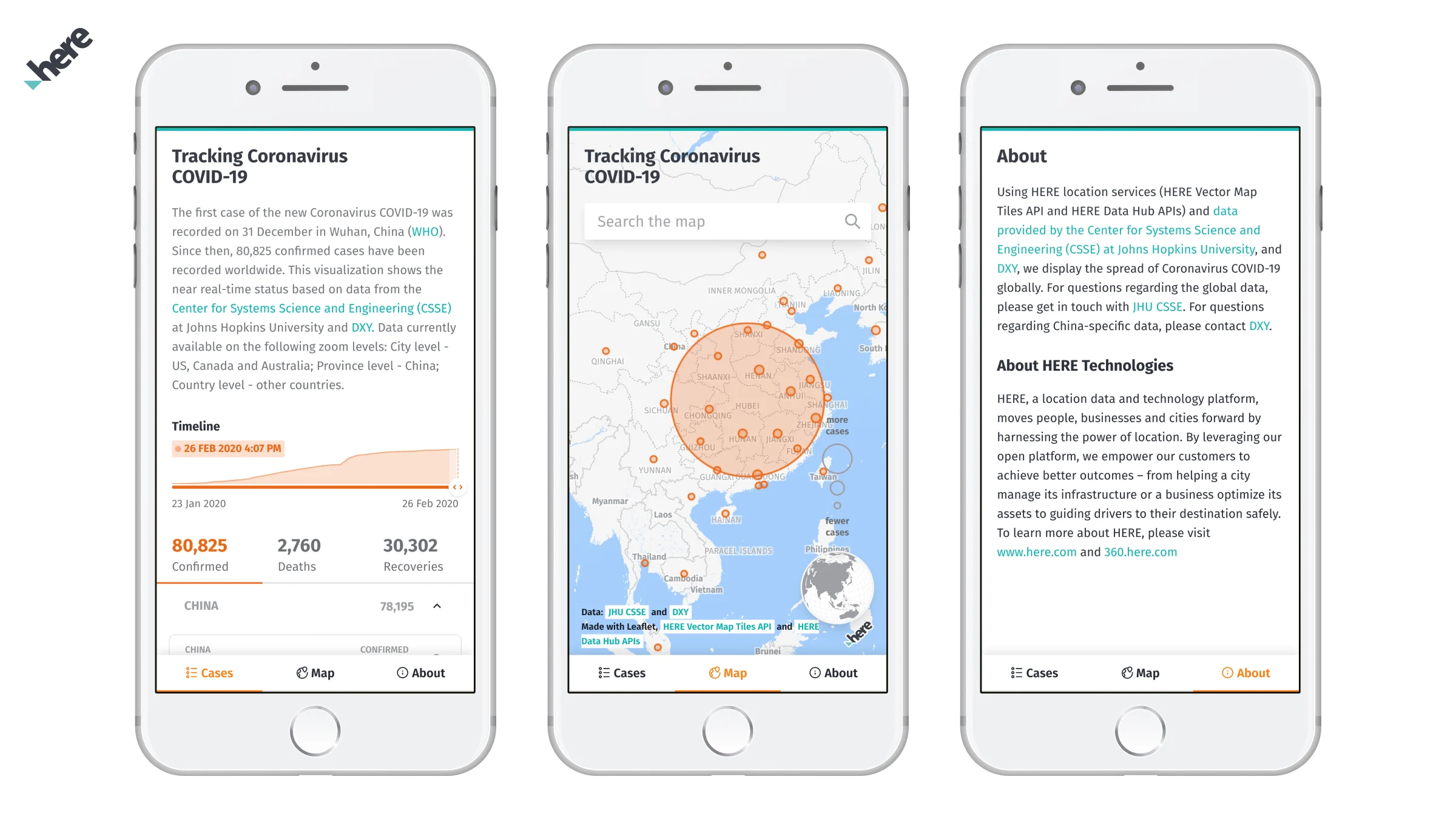 How we built an interactive map displaying the COVID-19 outbreak