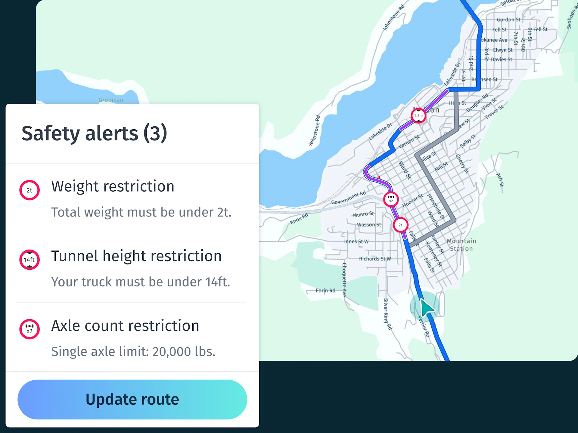 Bridge Strike Prevention | Truck Navigation| HERE