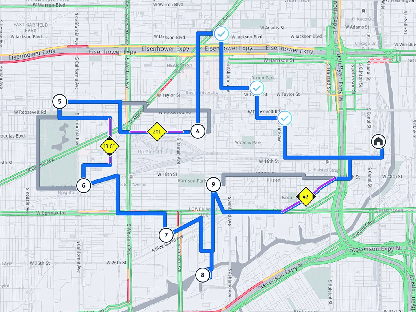 Fleet Routing | Fleet Tour Planning | Solutions | HERE