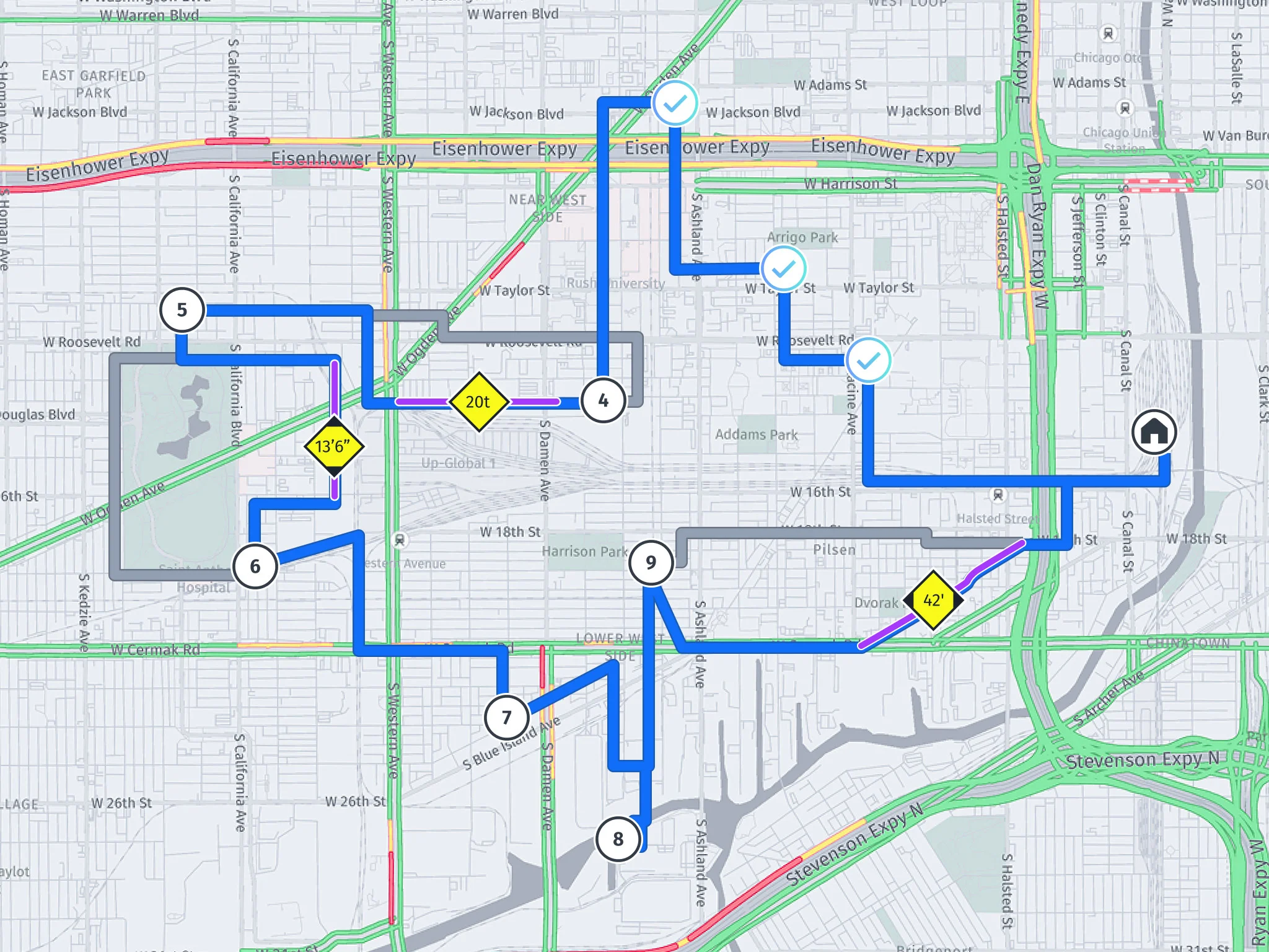 Fleet Routing | Fleet Tour Planning | Solutions | HERE