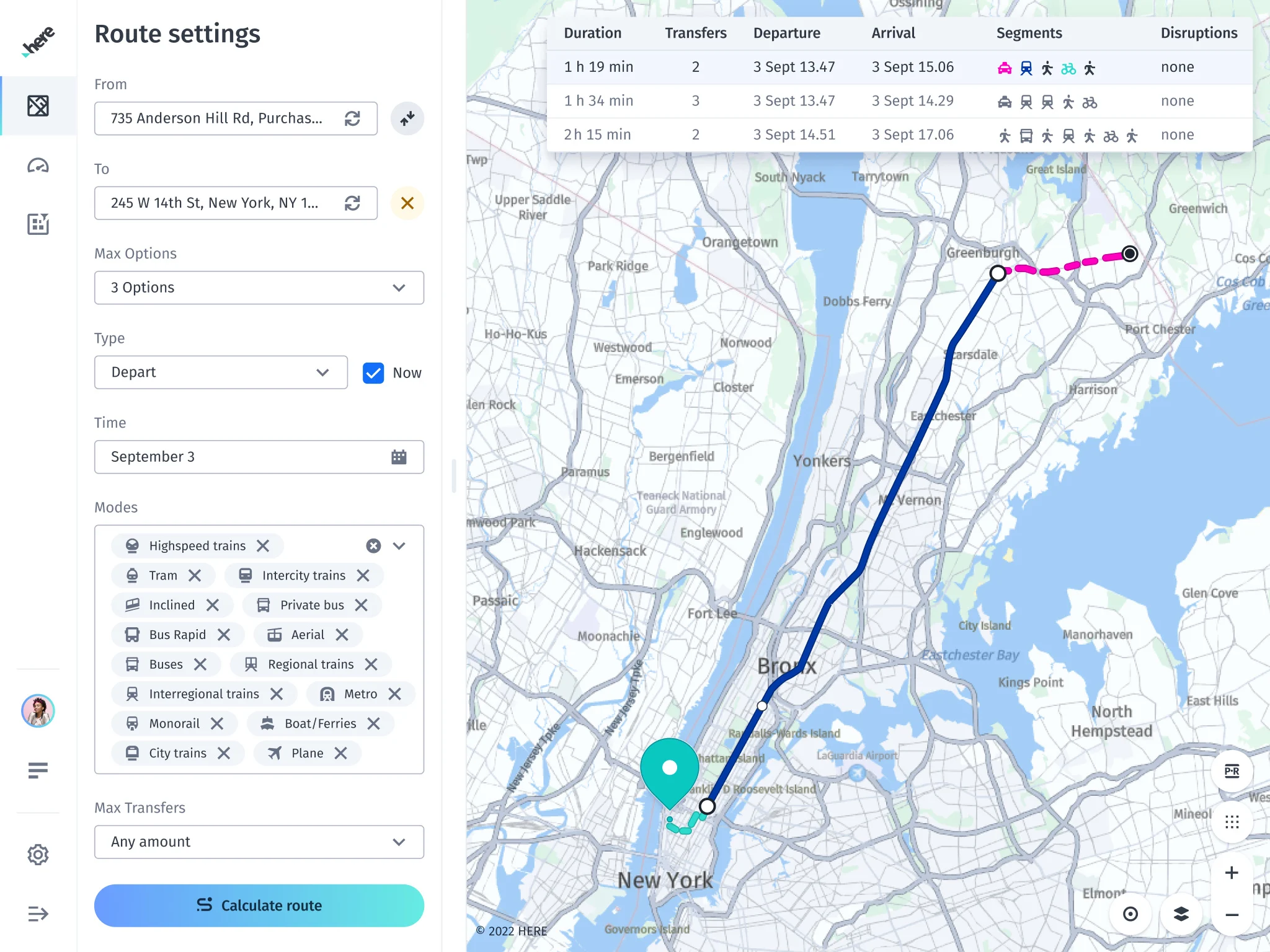 HERE Routing | Route Planning Software & API | HERE