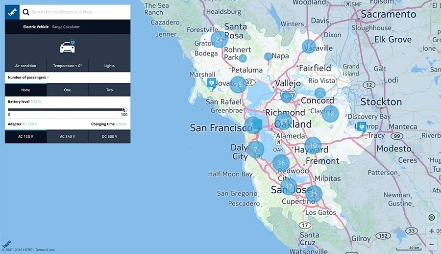 Designing the perfect map for electric cars