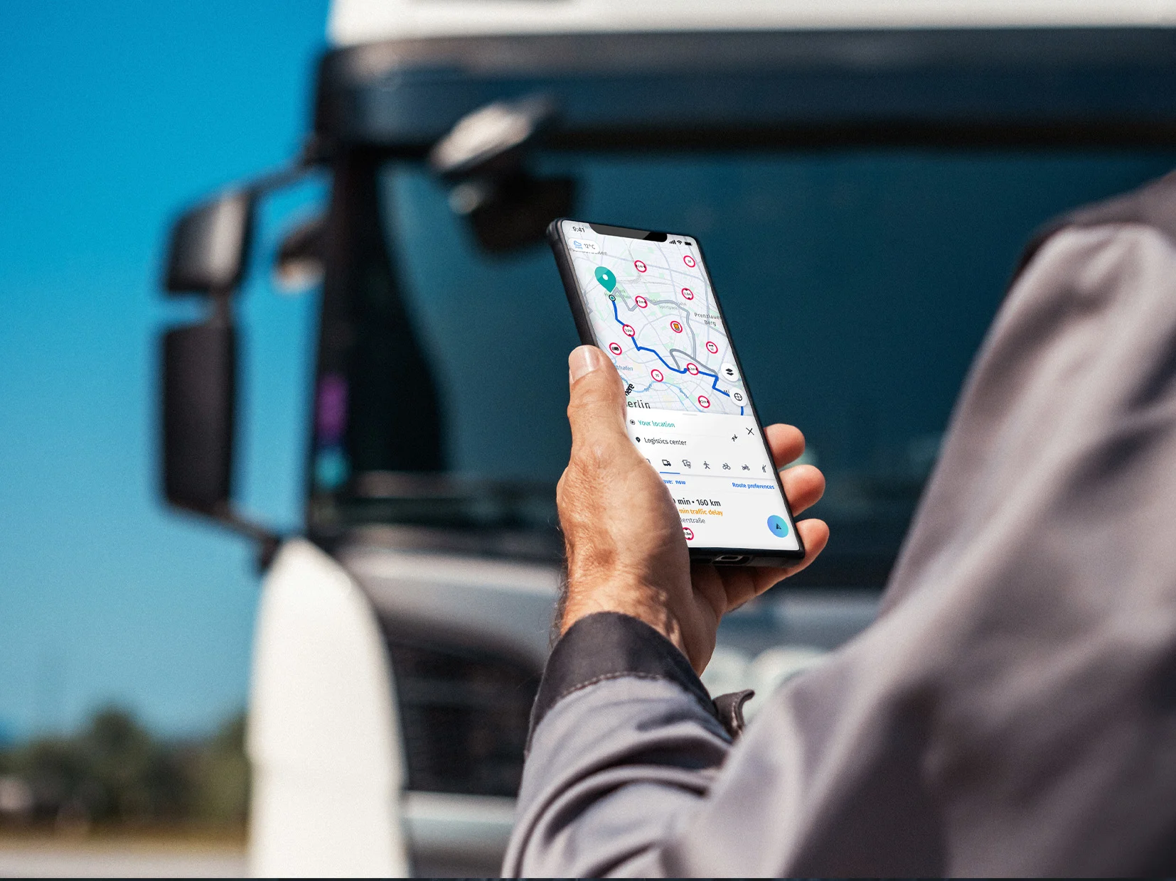 HERE Technologies unveils HERE WeGo Pro: a truck navigation app for ...