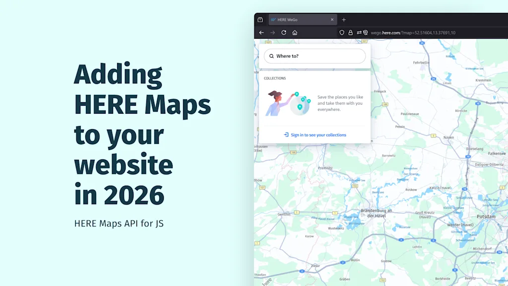 Adding HERE Maps to your website in 2026