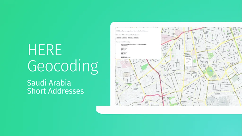 Find new Saudi Arabia Short Addresses with HERE Geocoding