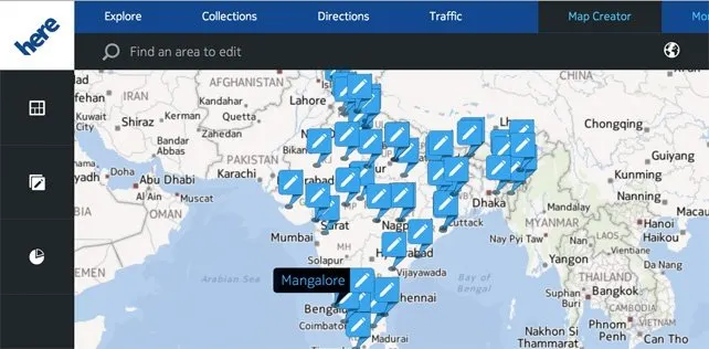 First steps with the HERE Map Creator