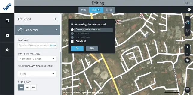 First steps with the HERE Map Creator