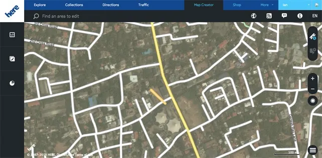 First steps with the HERE Map Creator
